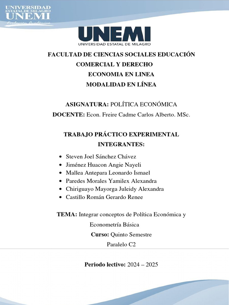 Tbjo p e s10 Politica Eco | PDF | Distribución normal | Análisis de ...