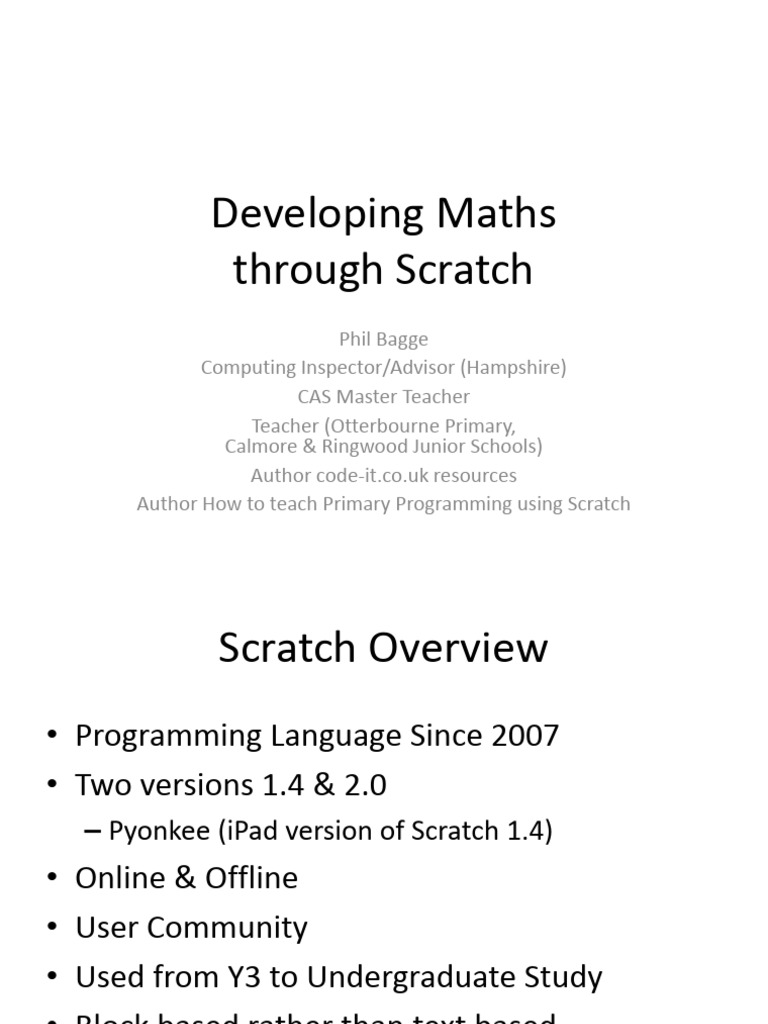 Scratchmaths | PDF | Scratch (Programming Language) | Algorithms Scratchmaths | PDF | Scratch (Programming Language) | Algorithms