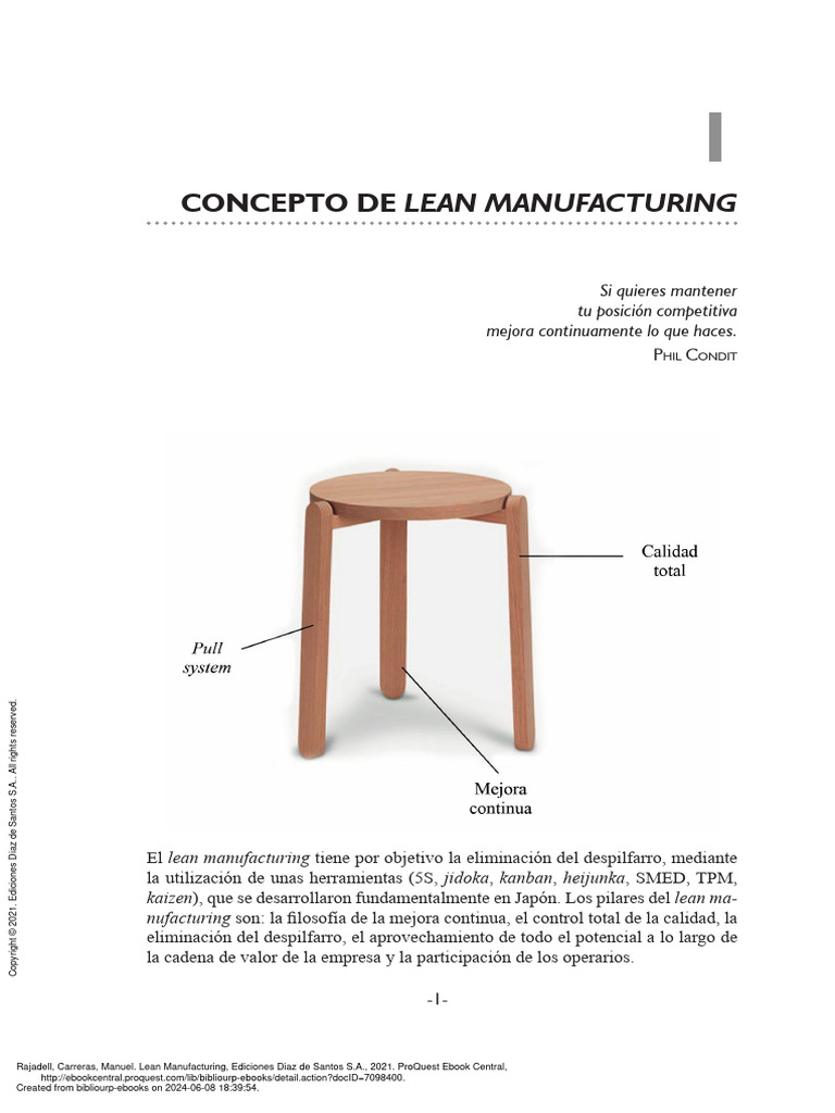 Lean Manufacturing - (Concepto de Lean Manufacturing) | PDF | Lean Manufacturing | Economias