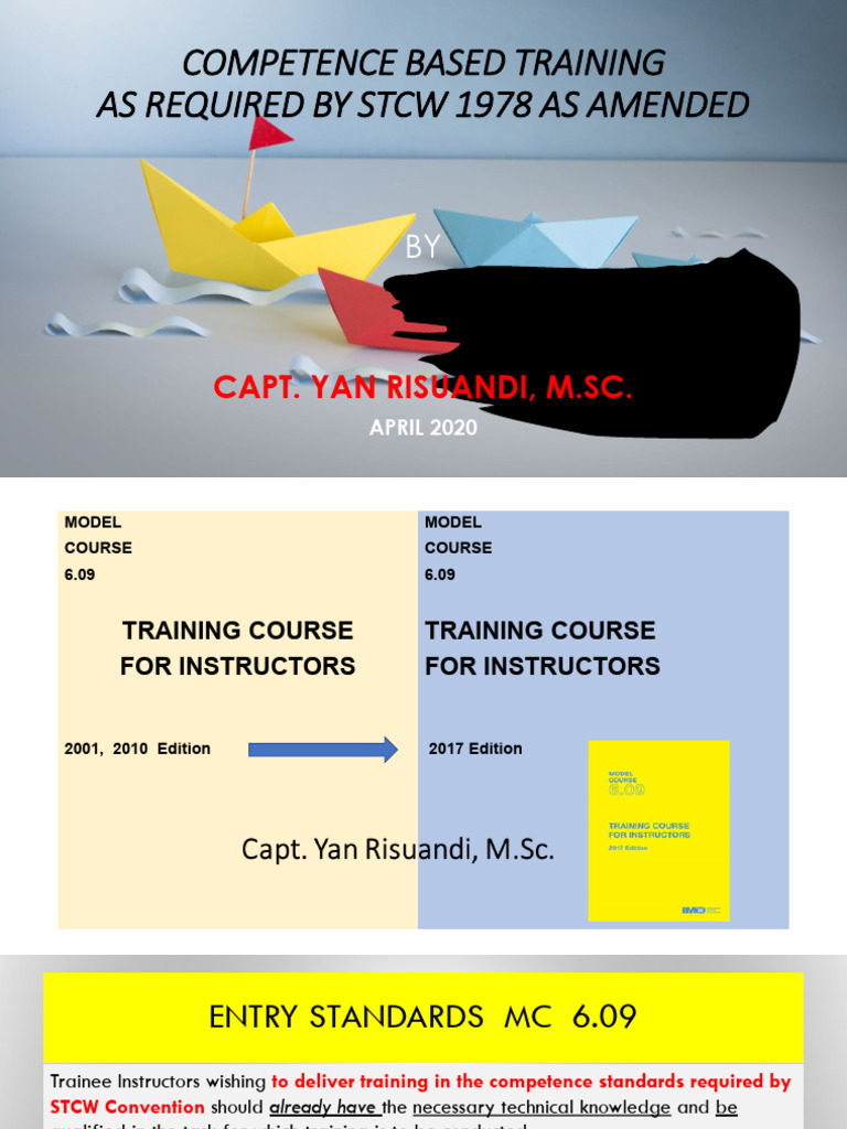 Competence Based Training As Required by STCW 1978 As Amanded | PDF | Sailor | Visual Perception
