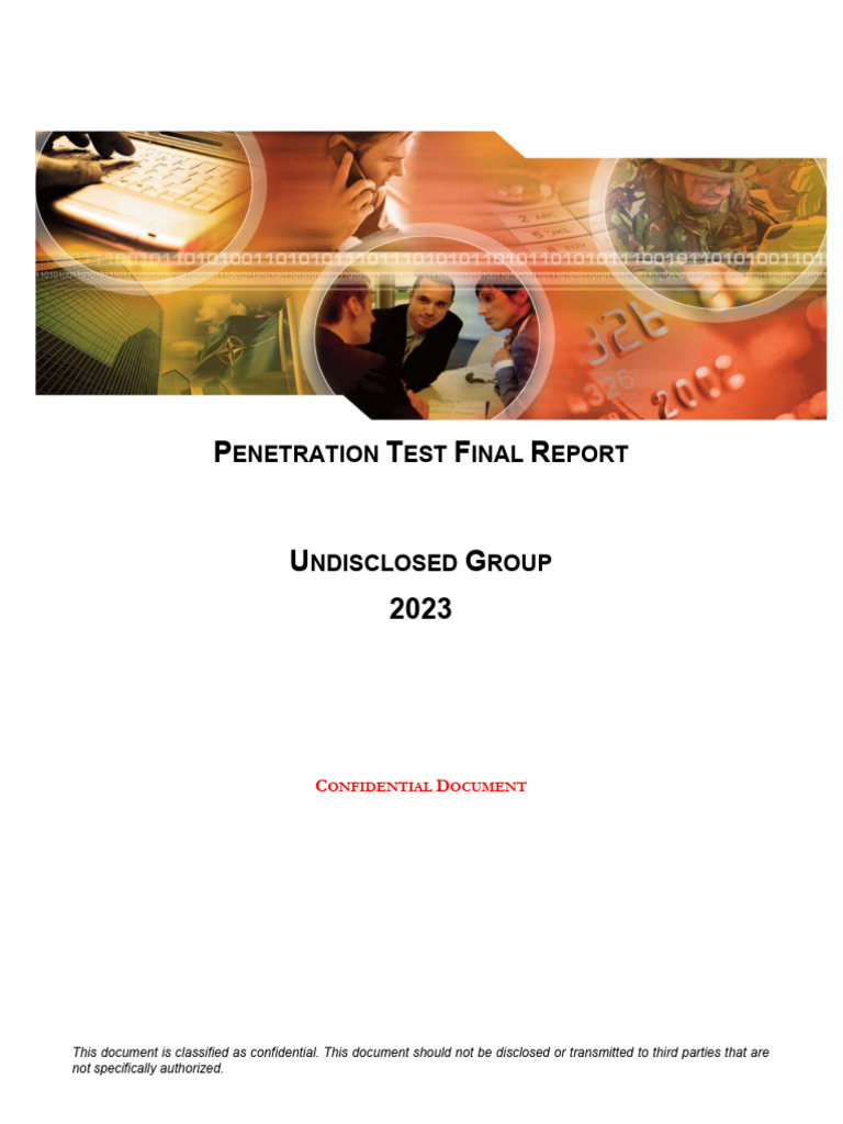 24 Undisclosed Group Penetration Test Final Report v1.0 Cpe | PDF ...