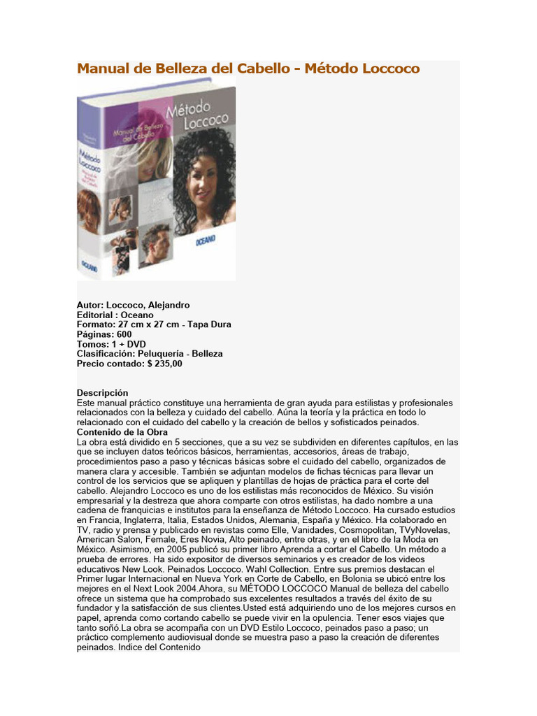 Manual de Belleza Del Cabello | PDF | Color | Pelo