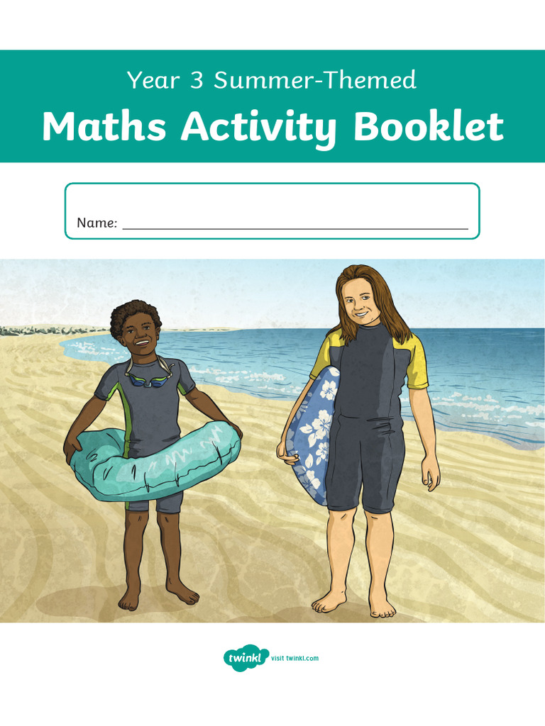 Year 3 Summer Themed Maths Booklet - Questions | PDF