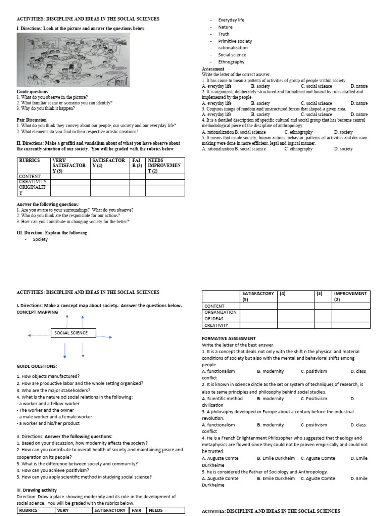 Activity Week 1 | PDF | Social Sciences | Science