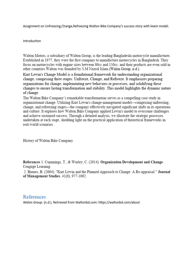 Assignment On Change Management | PDF | Change Management | Enterprise Resource Planning