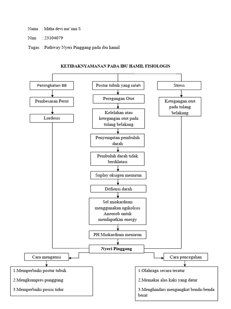 TUGAS PATHWAY NYERI PINGGANG - Mitha Devi Nur'aini S (23104079) | PDF