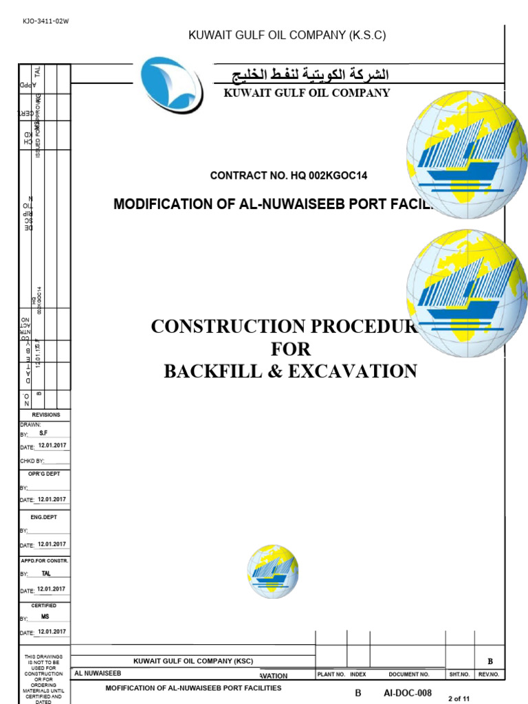 Construction Procedure for Backfill Rev B | Download Free PDF ...
