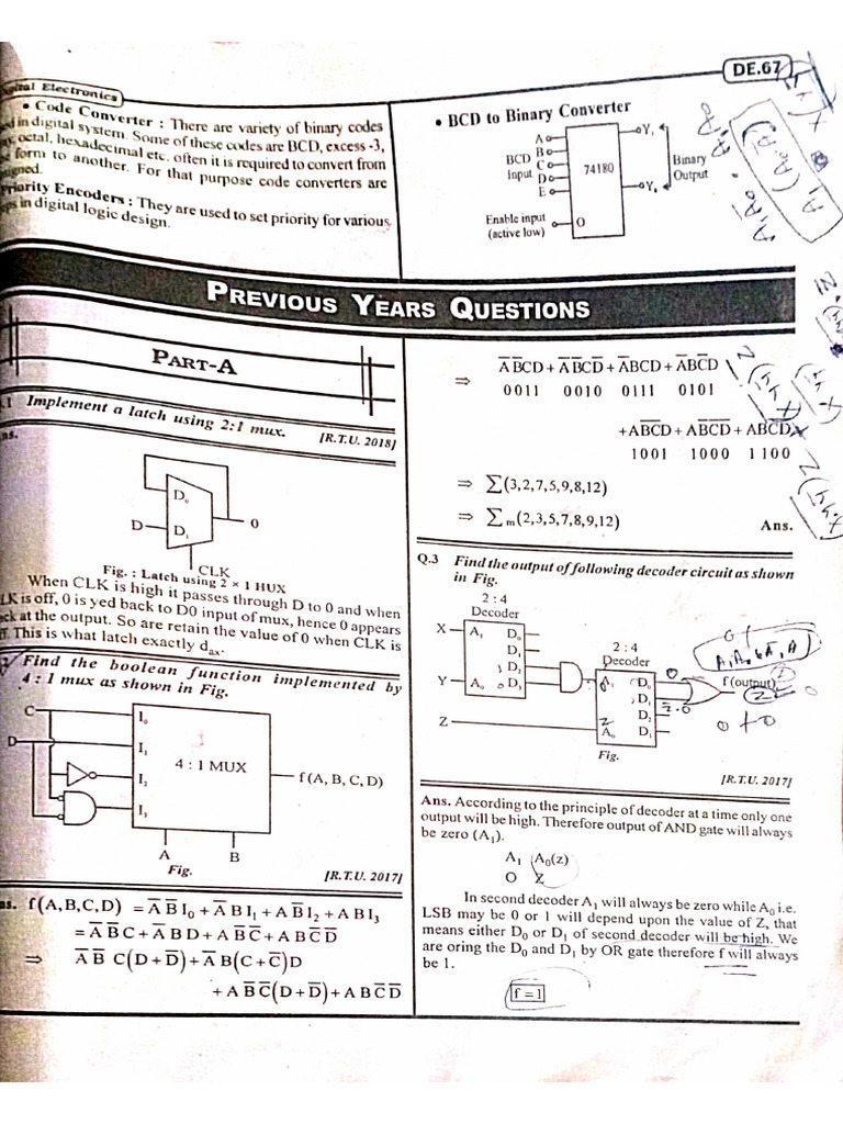 Combinational Circuit Pdf
