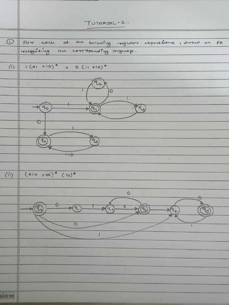 TOC Tutorial 2 (B2) | PDF