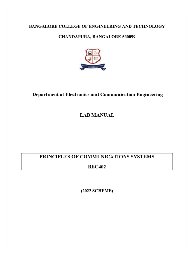 Poc Lab Manual Correct | PDF | Frequency Modulation | Modulation