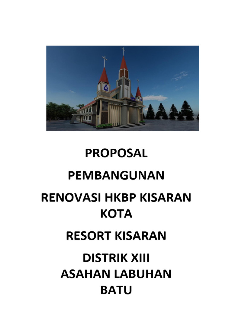Proposal Pembangunan HKBP Kisaran Kota | PDF | Kesehatan Holistik