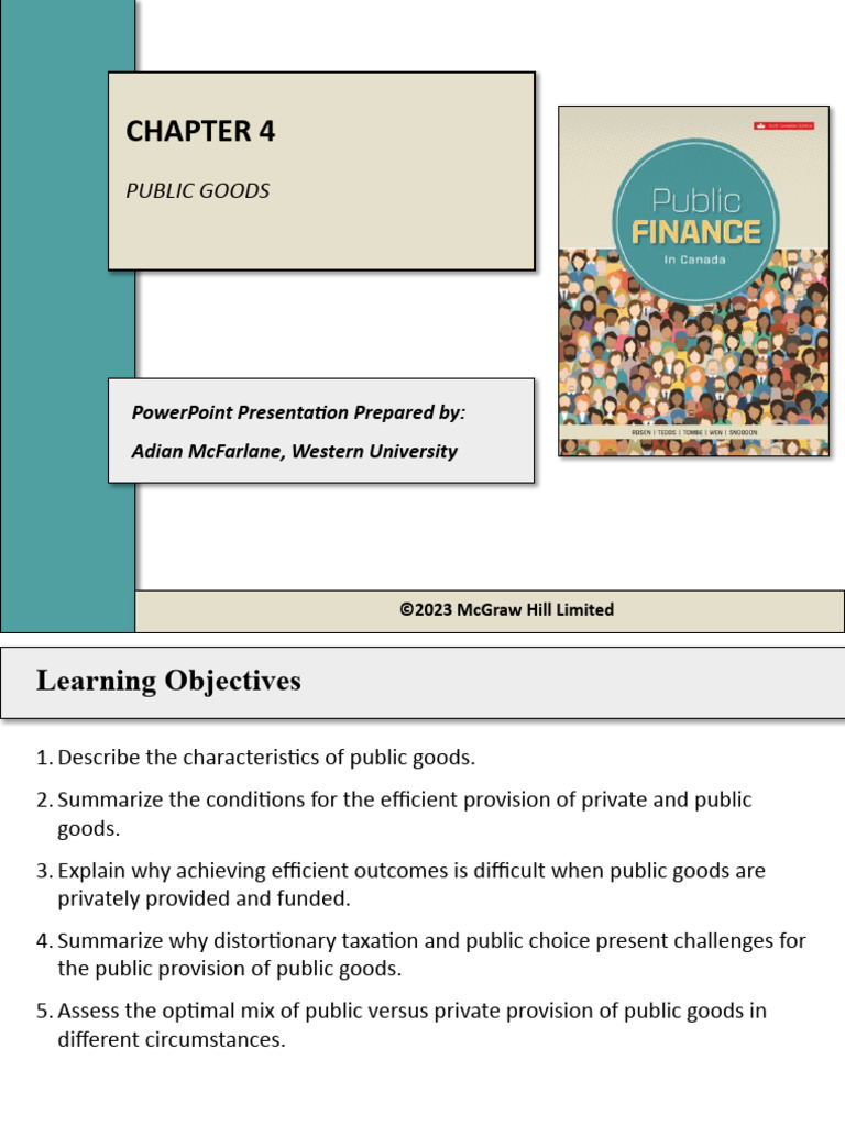 PublicFinance Slides Ch4 | PDF | Goods | Taxes