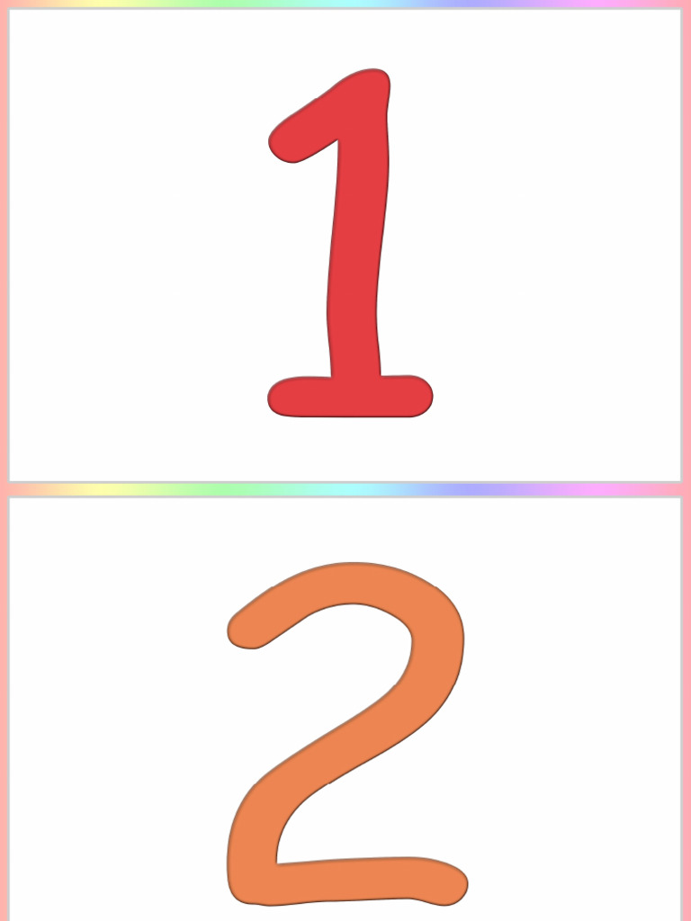 PACK 3 Number Flashcards | PDF