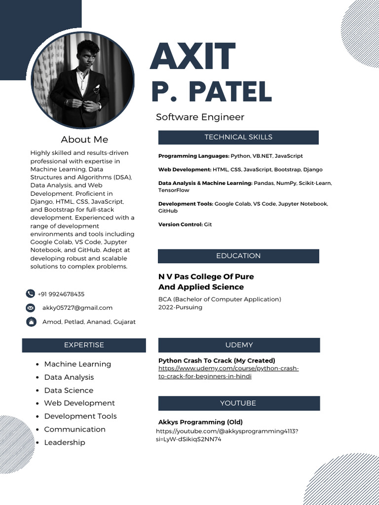 Blue Professional Modern CV Resume - 20240614 - 204929 - 0000 | PDF | Web Development ...