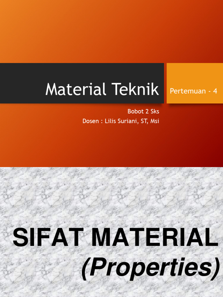 Pertemuan 4-Sifat Material | PDF