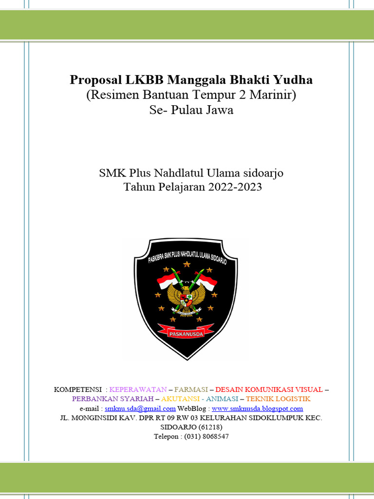Proposal LKBB Manggala | PDF