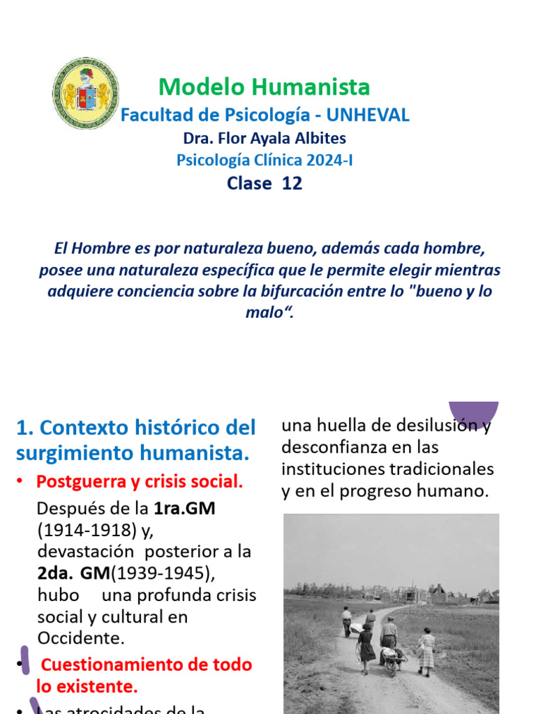 Modelo Humanista | PDF | Terapia Gestalt | Neurosis