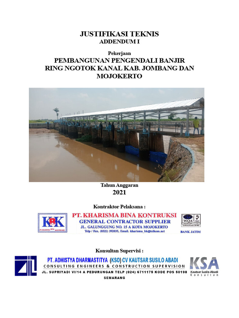 Justek Pekerjaan Fisik Ngotok (ADD 1) | PDF | Sains & Matematika