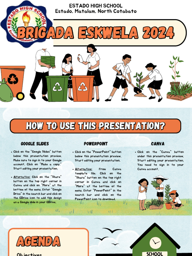 Brigada Eskwela 2024 Illustrative Presentation | PDF | Software | Computing