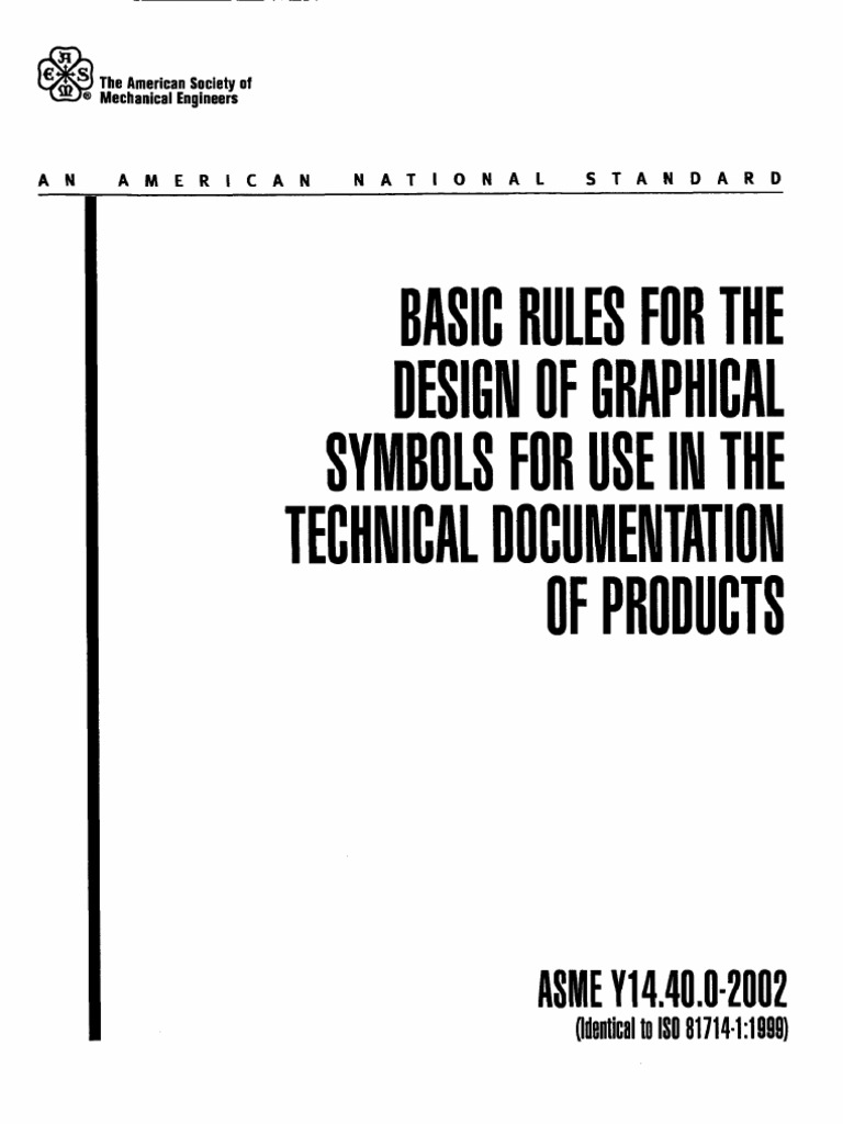 Asme Y14.40.0-2002 Basic Rules For The Design of Graphical Symbols For ...