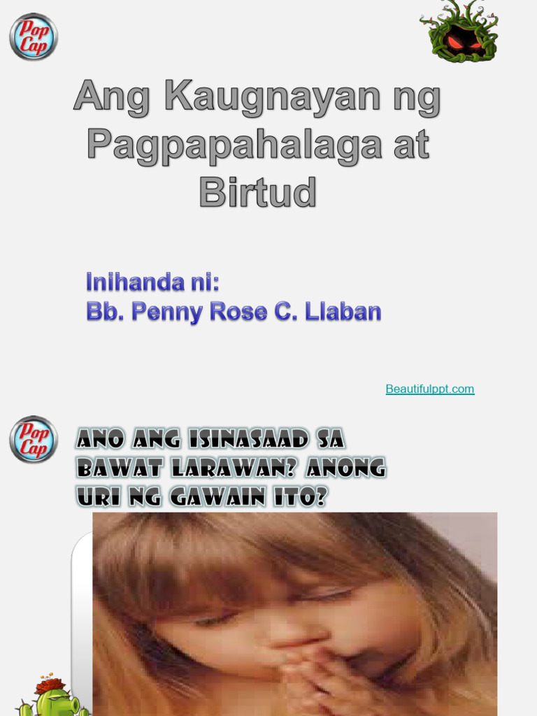 Kaugnayan NG Pagpapahalaga at Birtud | PDF