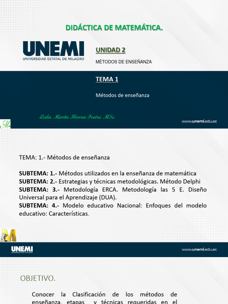 Ppt u2 t1-2-3 Mate | Descargar gratis PDF | Aprendizaje | Enseñando