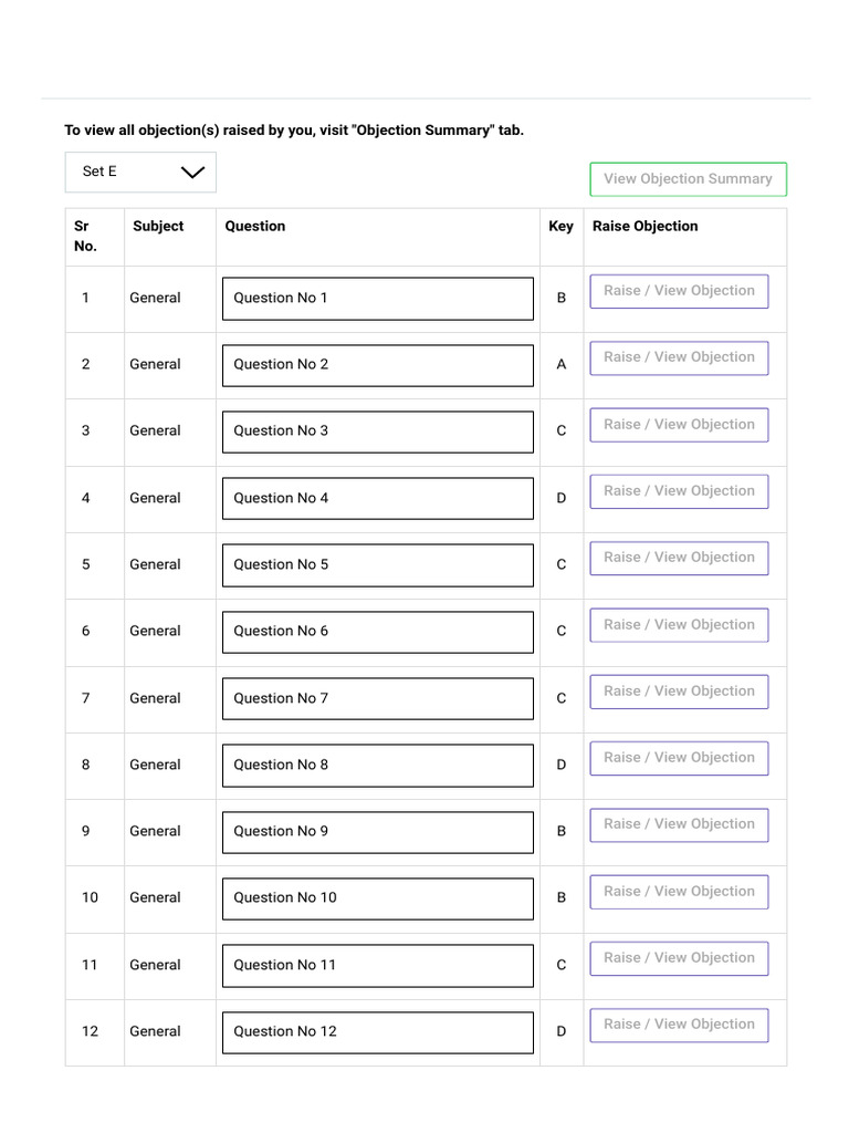 Assessment - Objection Tracker Portal - Response Sheet | PDF ...