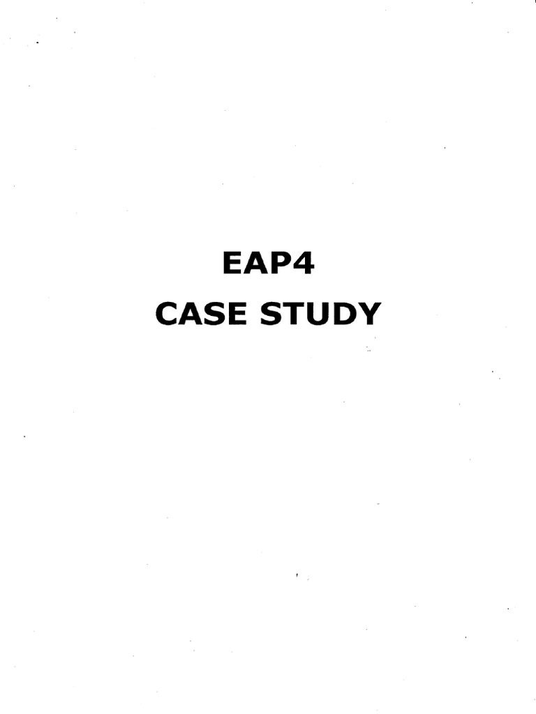 Eap4 Case Study Example | PDF