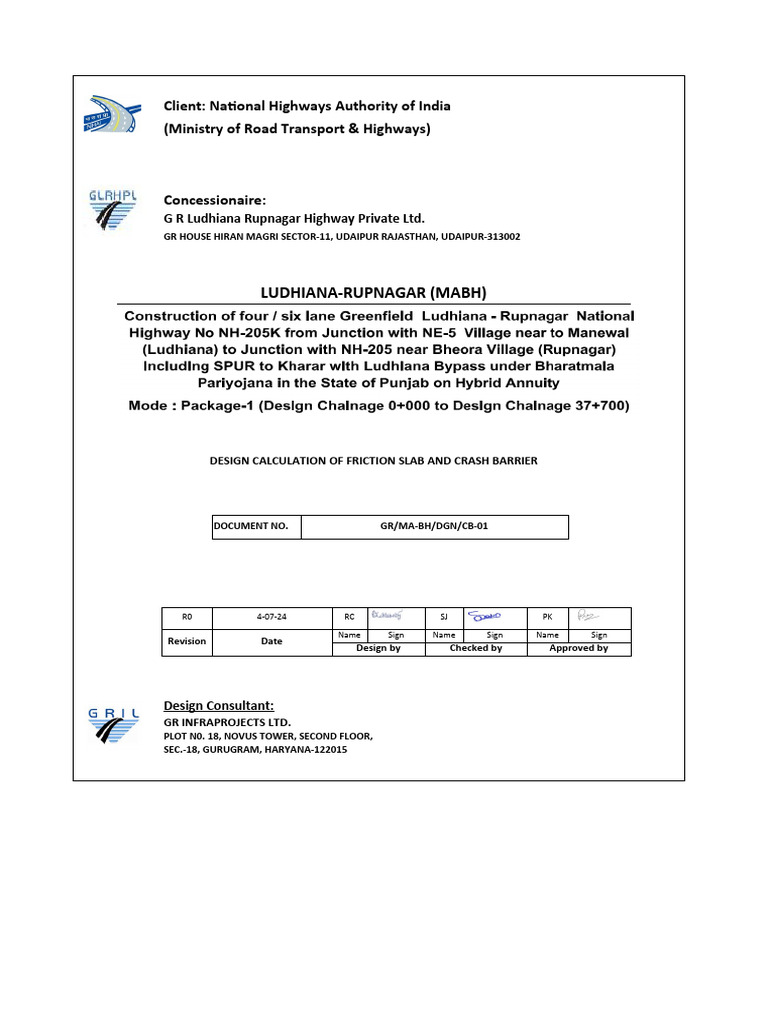 Stability Check - Friction Slab 1 | PDF | Civil Engineering | Mechanics