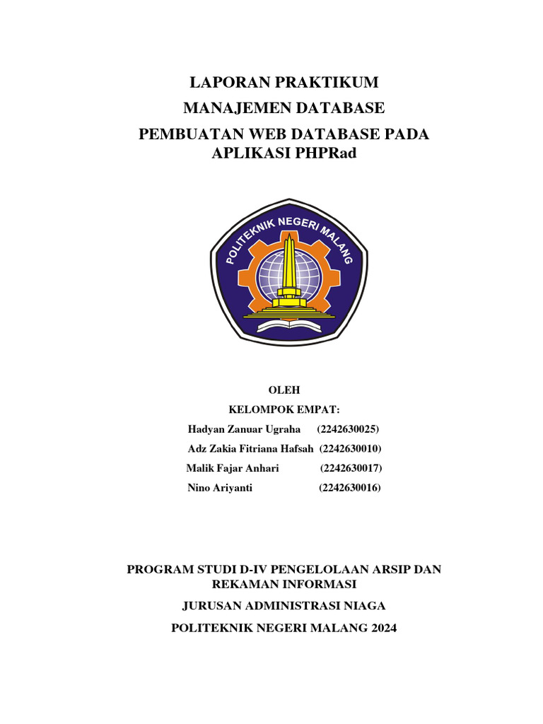 Web Database Kearsipan dengan PHPRad | PDF