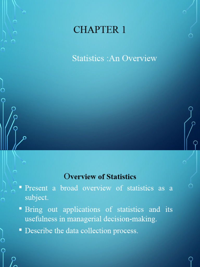 Statistics Chapter-1 | PDF | Level Of Measurement | Statistics