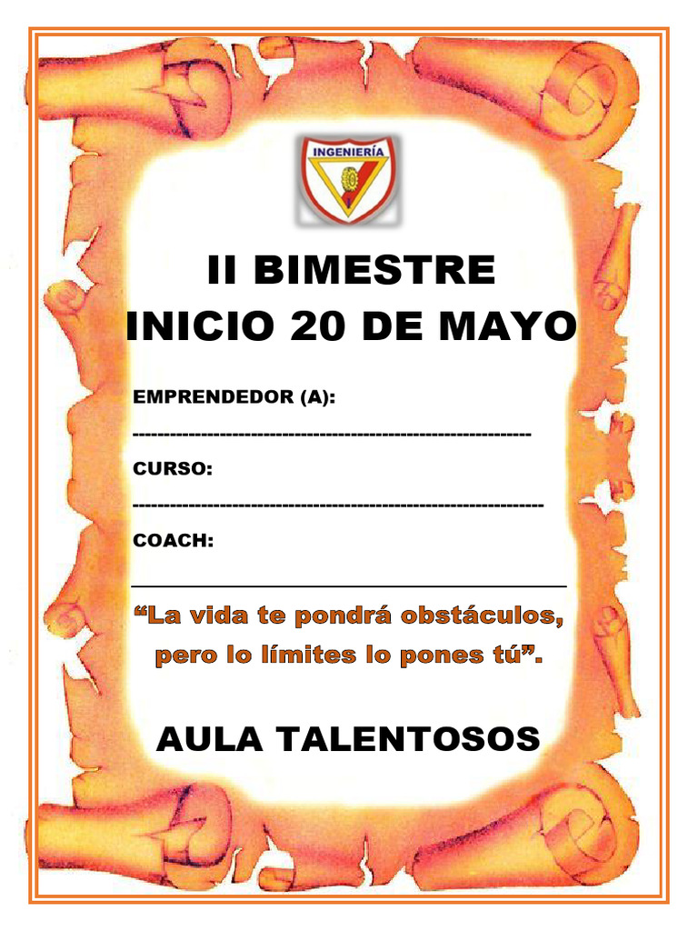 Caratula Ii Bimestral 2do | PDF