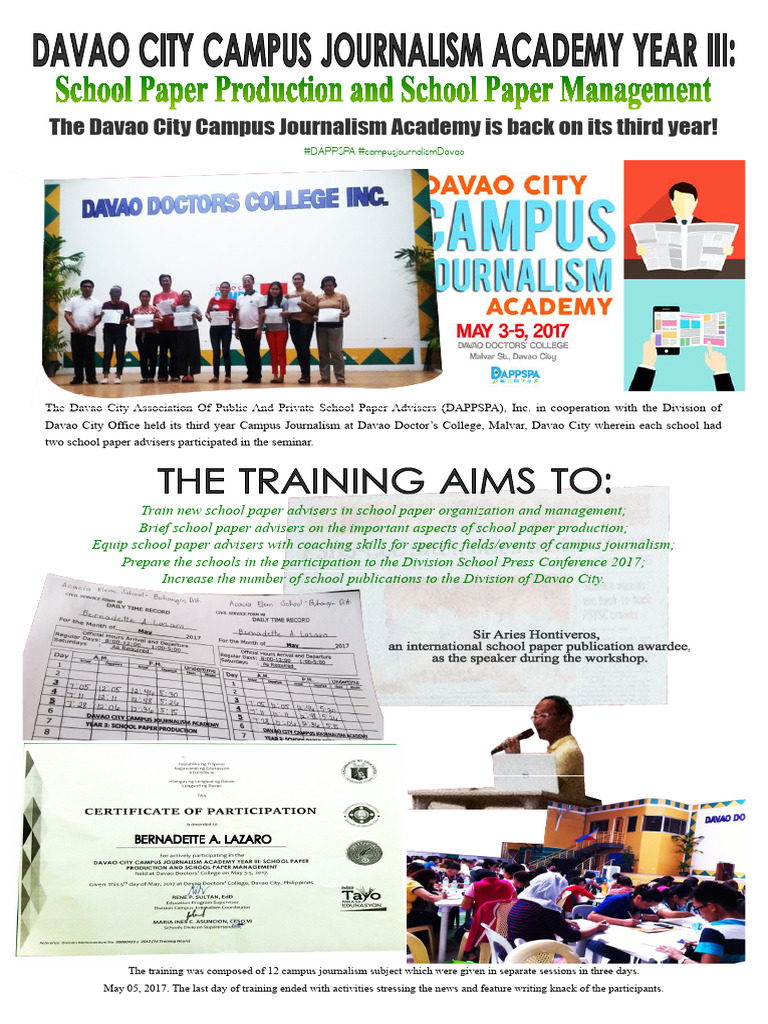 Journalism Seminar-Workshop Narrative Report | PDF | Career & Growth
