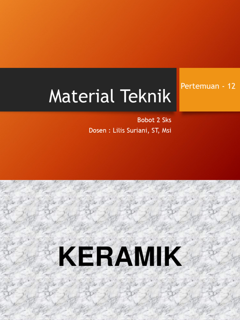 Pertemuan 12-Keramik | PDF