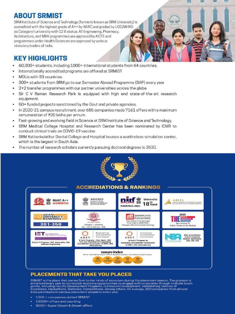 Brochure SRM Chennai 2024 - Page-0002 | PDF