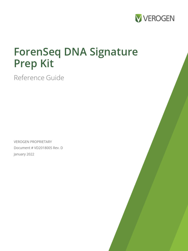 Forenseq Dna Signature Prep Reference Guide PCR1 vd2018005 D | PDF ...