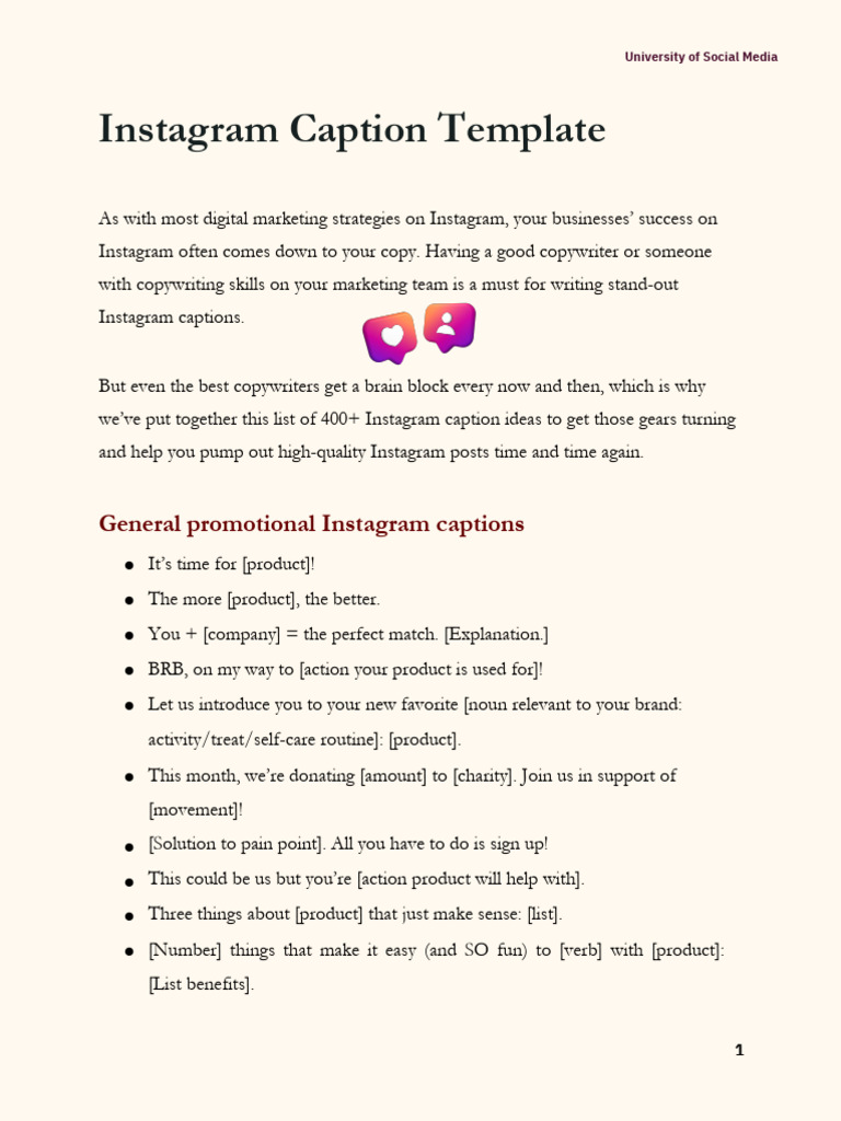 IG Caption Template PDF | PDF | Hanukkah | Halloween