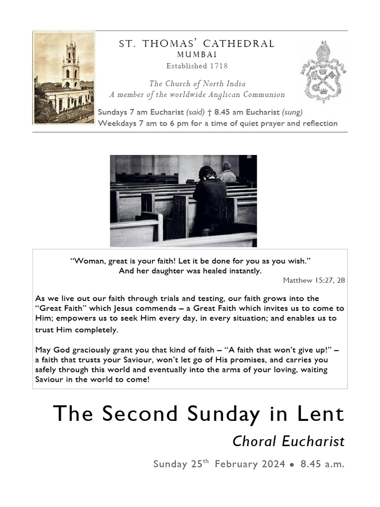 Lent 2 Eucharist | PDF | Eucharist | Jesus
