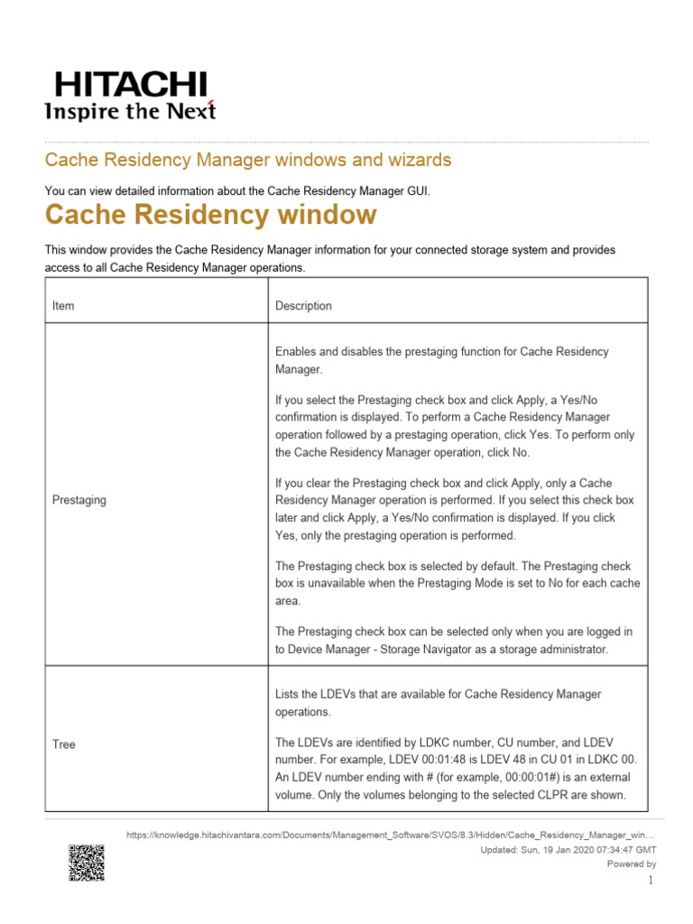 Cache Residency Manager Windows and Wizards | PDF | Cache (Computing) | Computer Data Storage