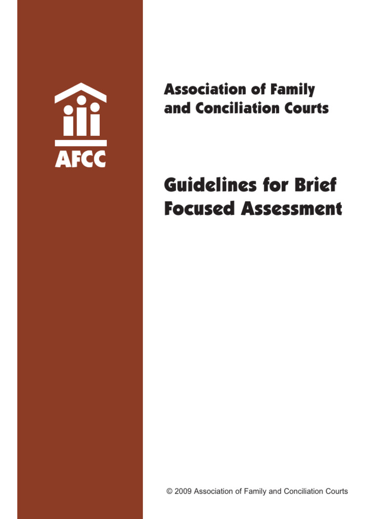 AFCC Brief Focussed Guidelines | PDF | Child Custody | Family