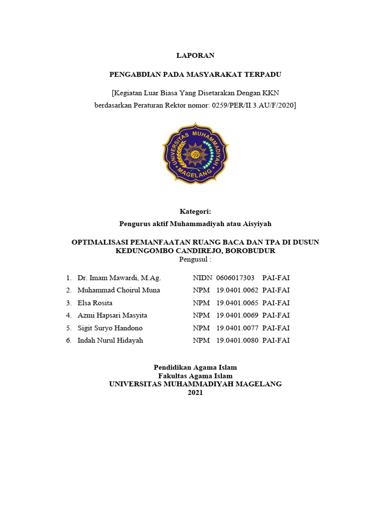 PPMT IV - Borobudur BLM FIX | PDF