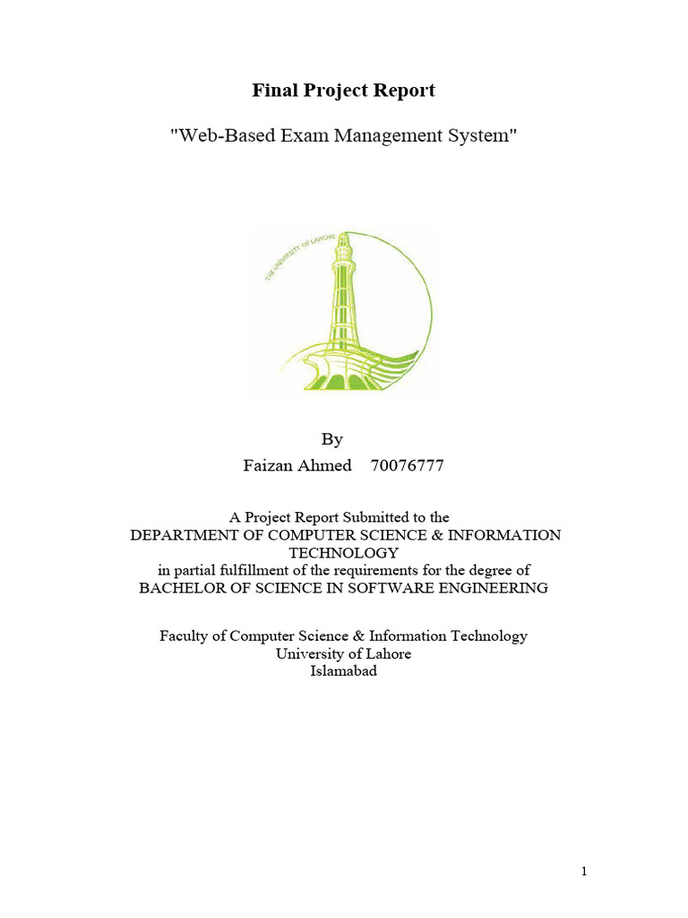 Final Project Report | PDF | Software Development Process | Login