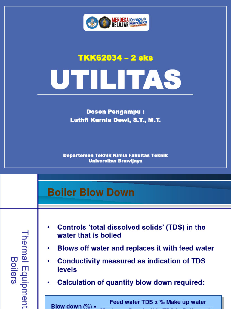 TKK62034 - Boiler Blowdown - BFW - Energy Efficiency Opportunities | PDF | Boiler | Water