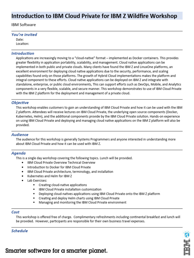 IBM-Cloud-Private-for-Z-workshop-brochure - v2 | PDF | Cloud Computing ...
