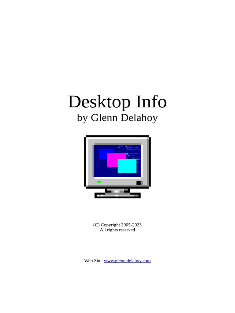 Desktop Info Manual | PDF | Microsoft Windows | Computing