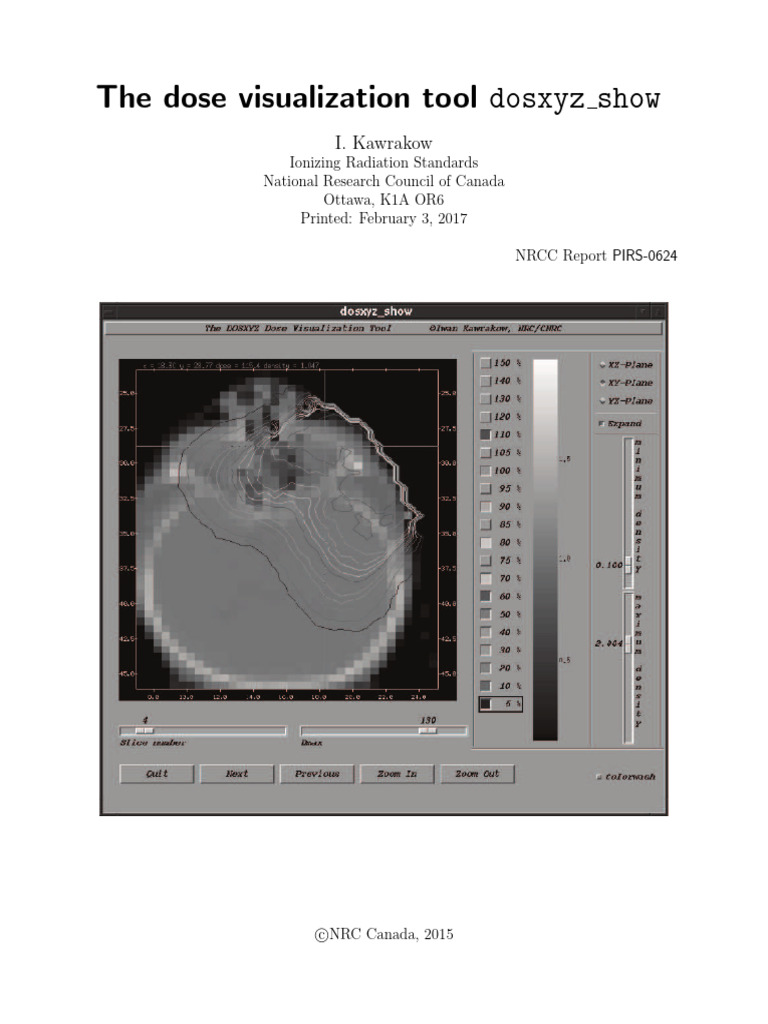 The dose visualization tool dosxyz show | PDF | Button (Computing ...