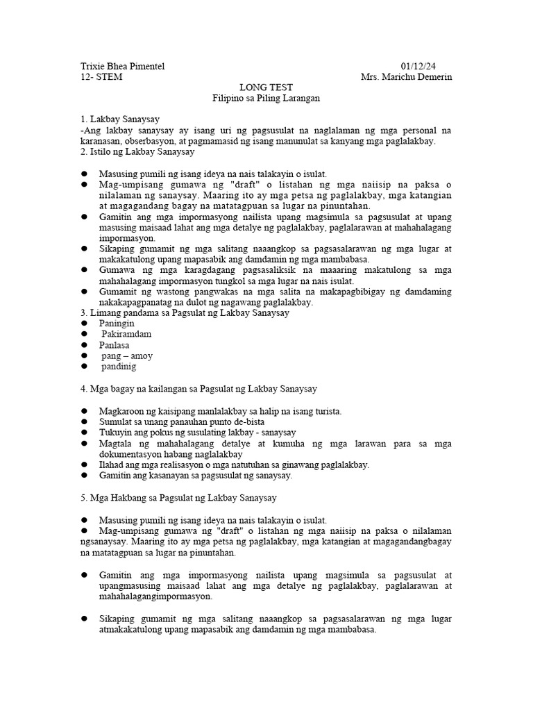 Piling Larangan Long Test | PDF