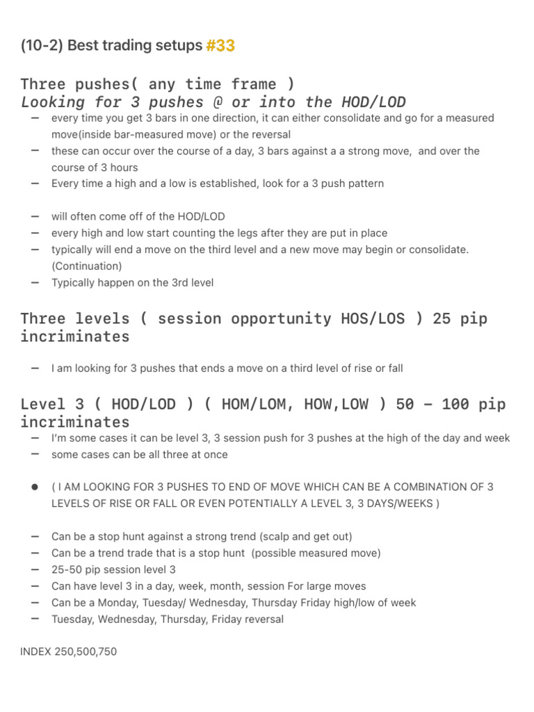 10-2 Best Trading Setups 33 | PDF | Financial Markets | Market (Economics)