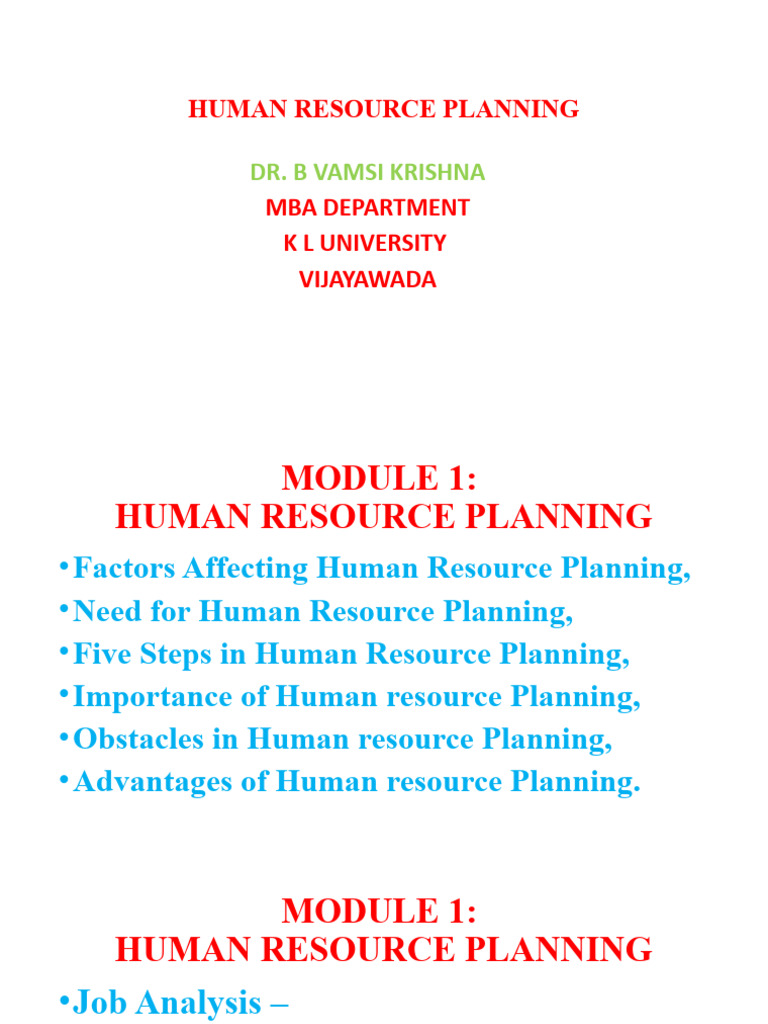 HRP Sylabus | PDF
