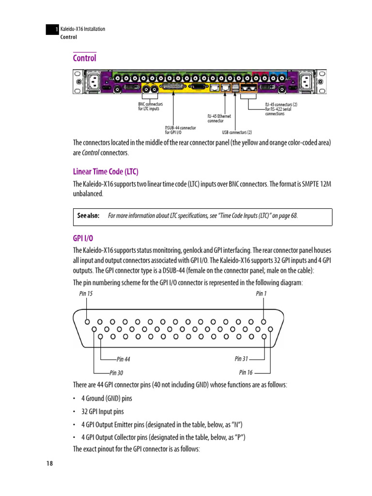 Pages from GPIO Kaleido-X16_InstallationManual-2 | PDF | Electrical ...